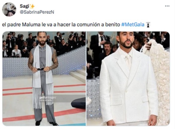 ¿primera comunión en la met gala? maluma y bad... | MARCA.com
