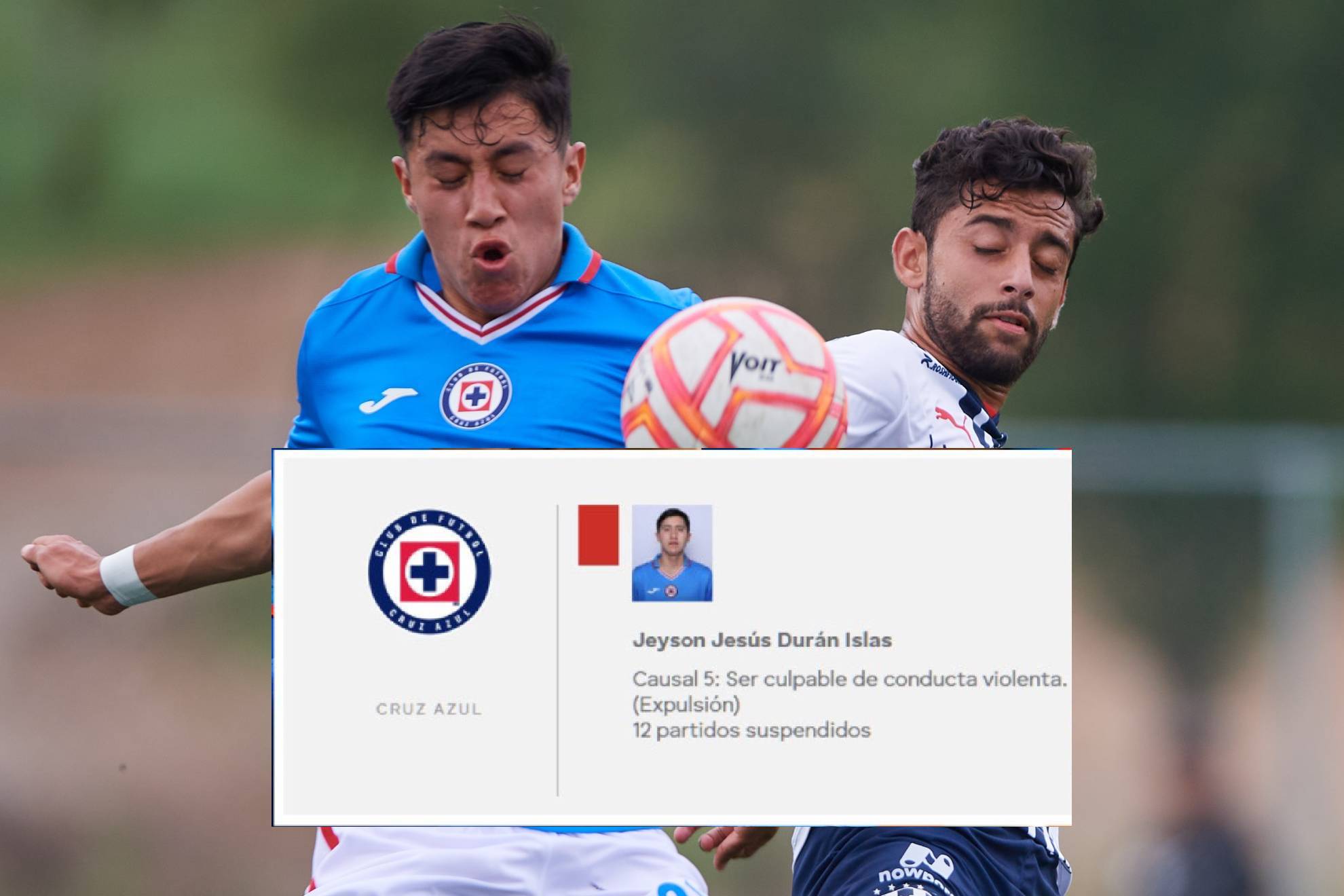 Jugador de Cruz Azul suspendido... por dar este botellazo a árbitro ...