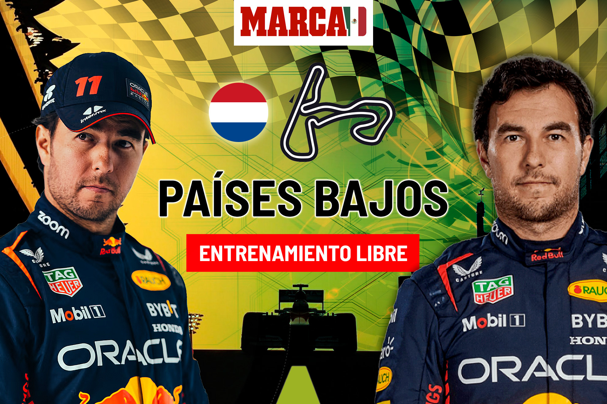 Prácticas Libres 2 EN VIVO. F1 hoy Checo Pérez en GP Países Bajos 2023