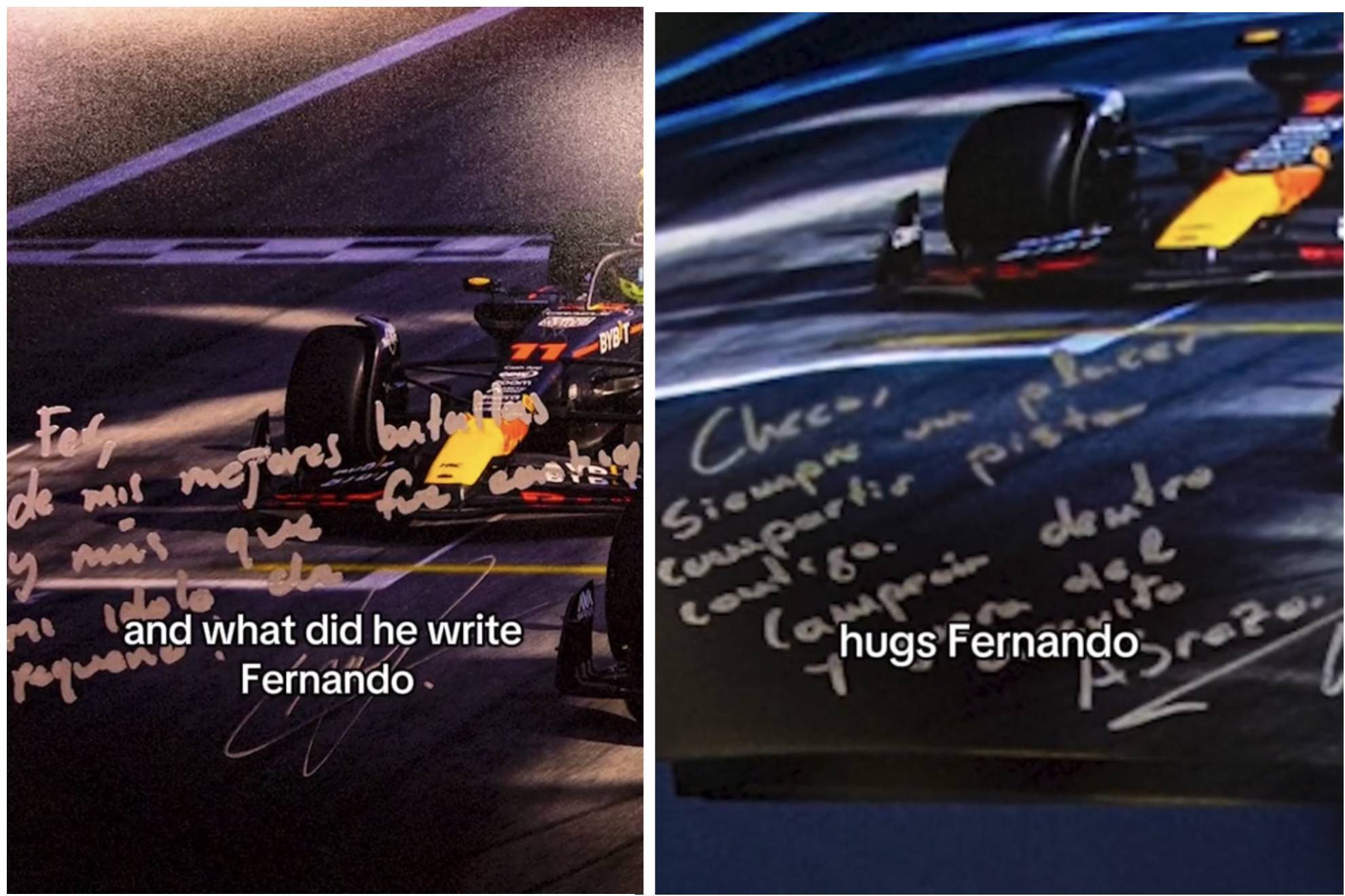 Checo Pérez y Fernando Alonso intercambian emotivos mensajes por ...