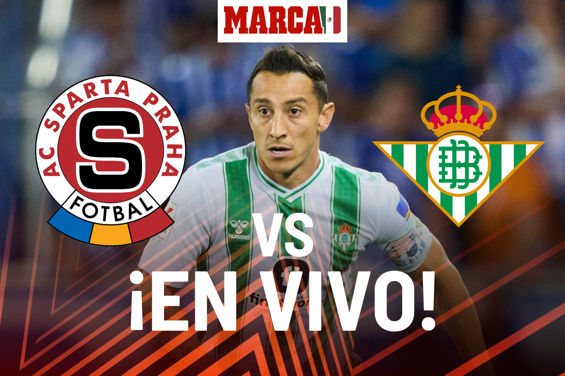 Sparta Praga vs Betis EN VIVO. Andrés Guardado hoy en Europa League 2023