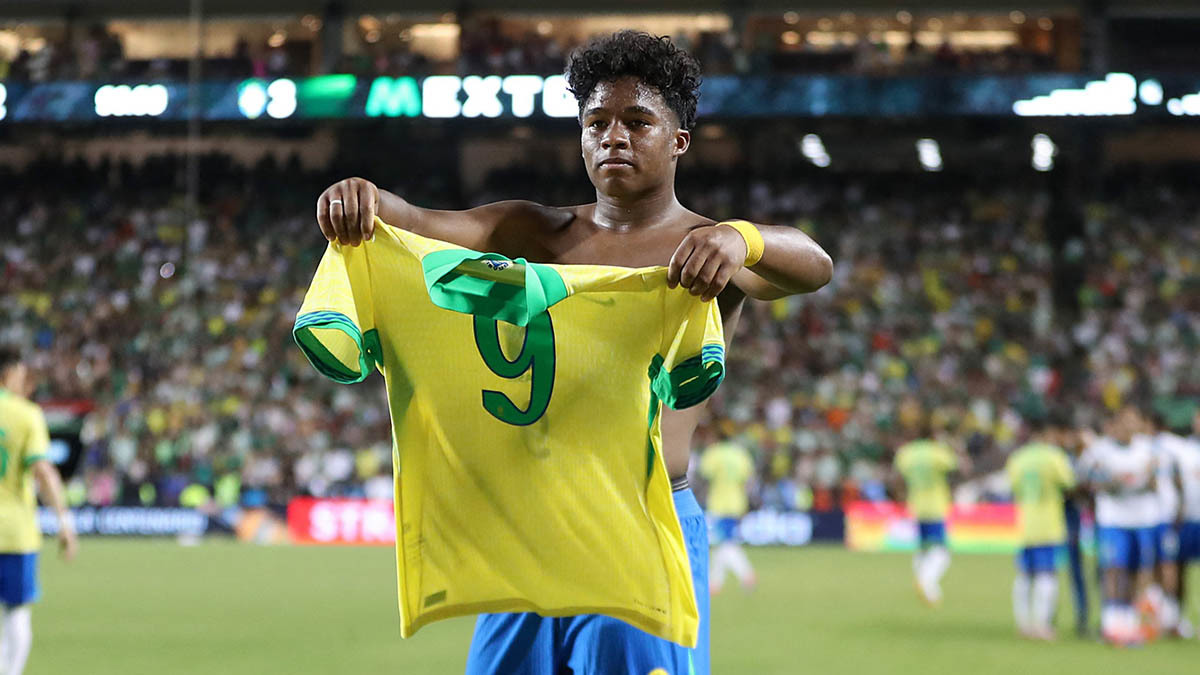 Endrick 'hizo' de Messi y Cristiano Ronaldo para celebrar su gol a ...