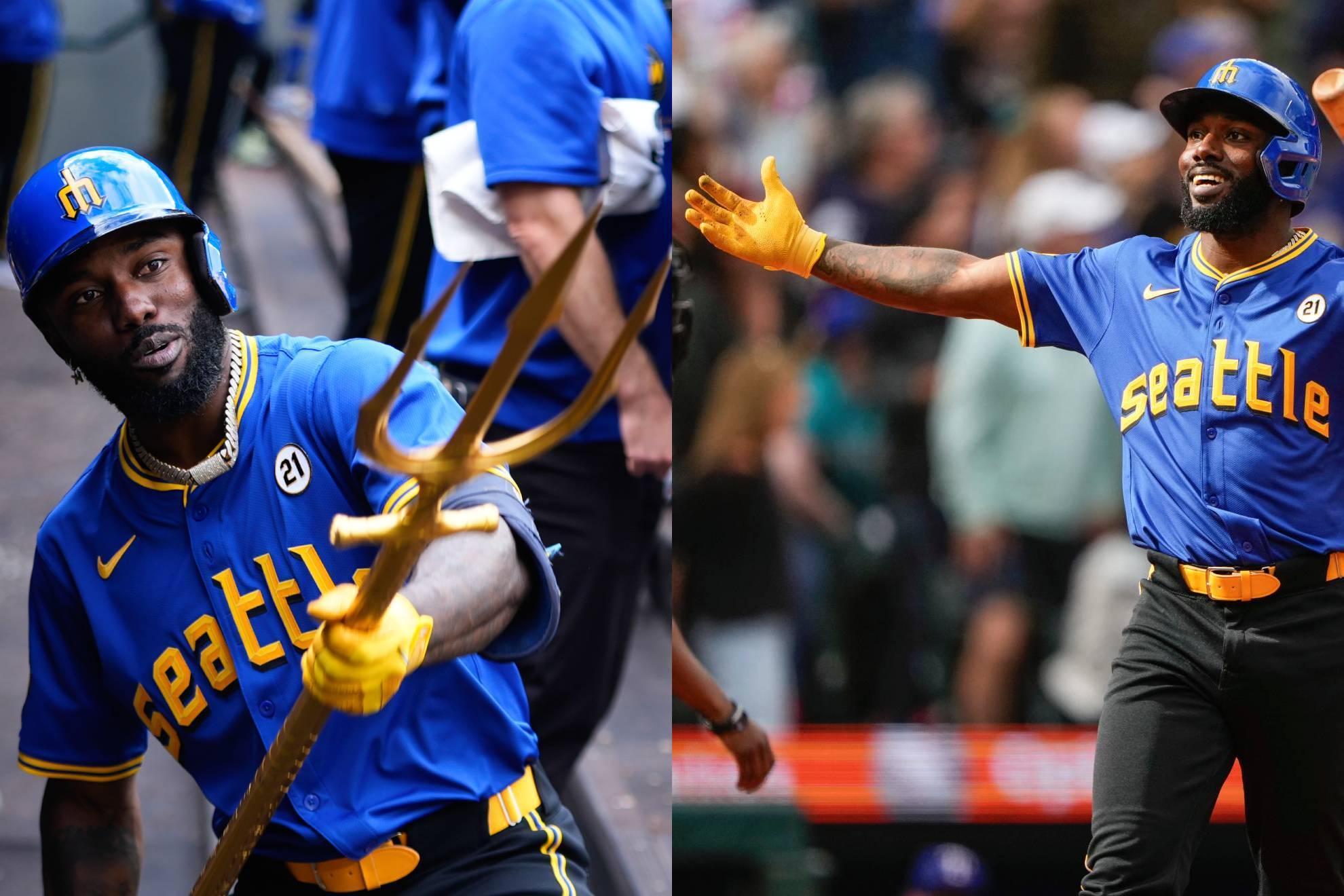 Randy Arozarena celebra como Cristiano Ronaldo tras llegar a 20 ...