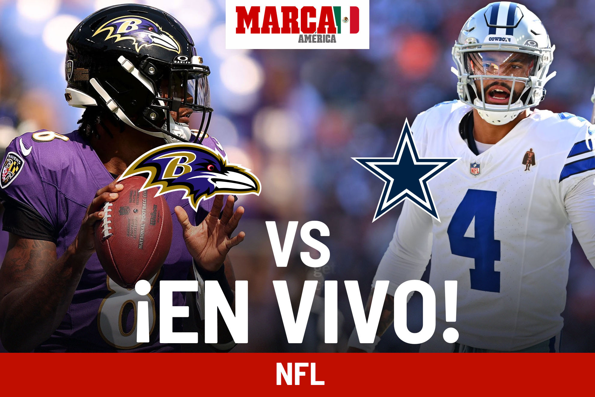 Ravens vs Cowboys EN VIVO. Partido de los Vaqueros de Dallas hoy - NFL 2024 S3