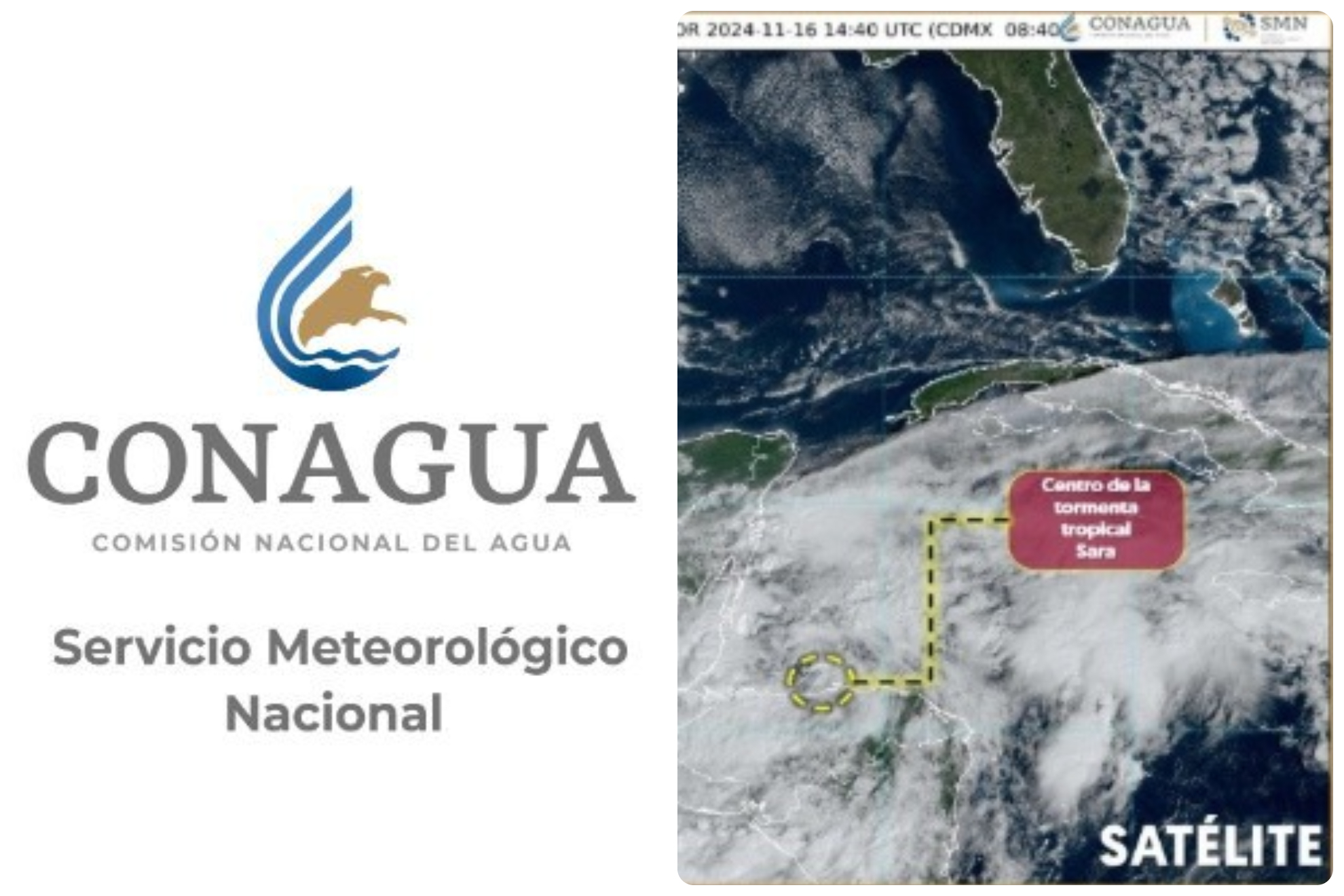 Aviso de Tormenta Tropical Sara: trayectoria y cómo impactará el sur de ...