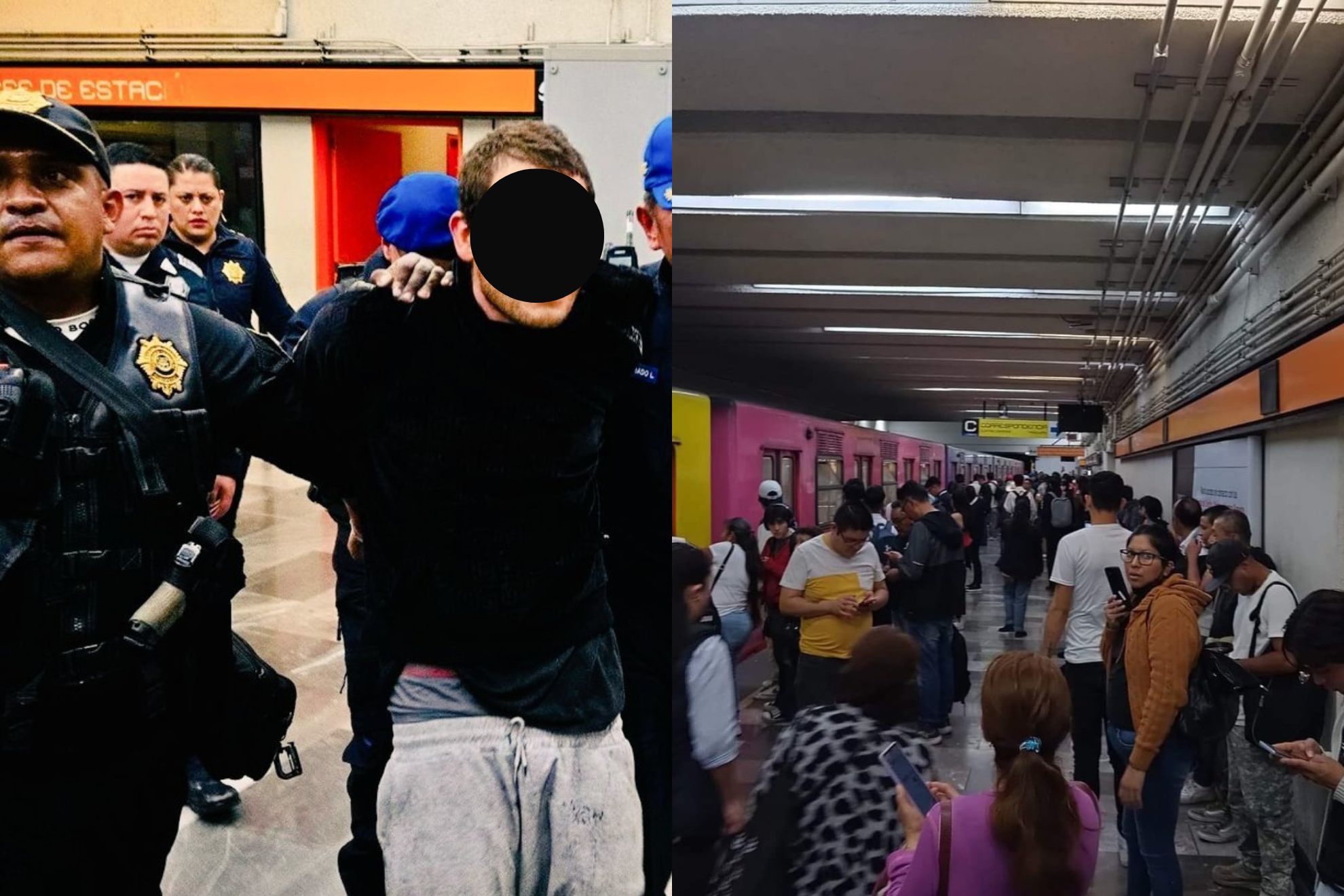 ¿Qué pasó en la Linea 7 del Metro hoy? Hombre apuñala a 4 personas y se avienta a las vías en ...