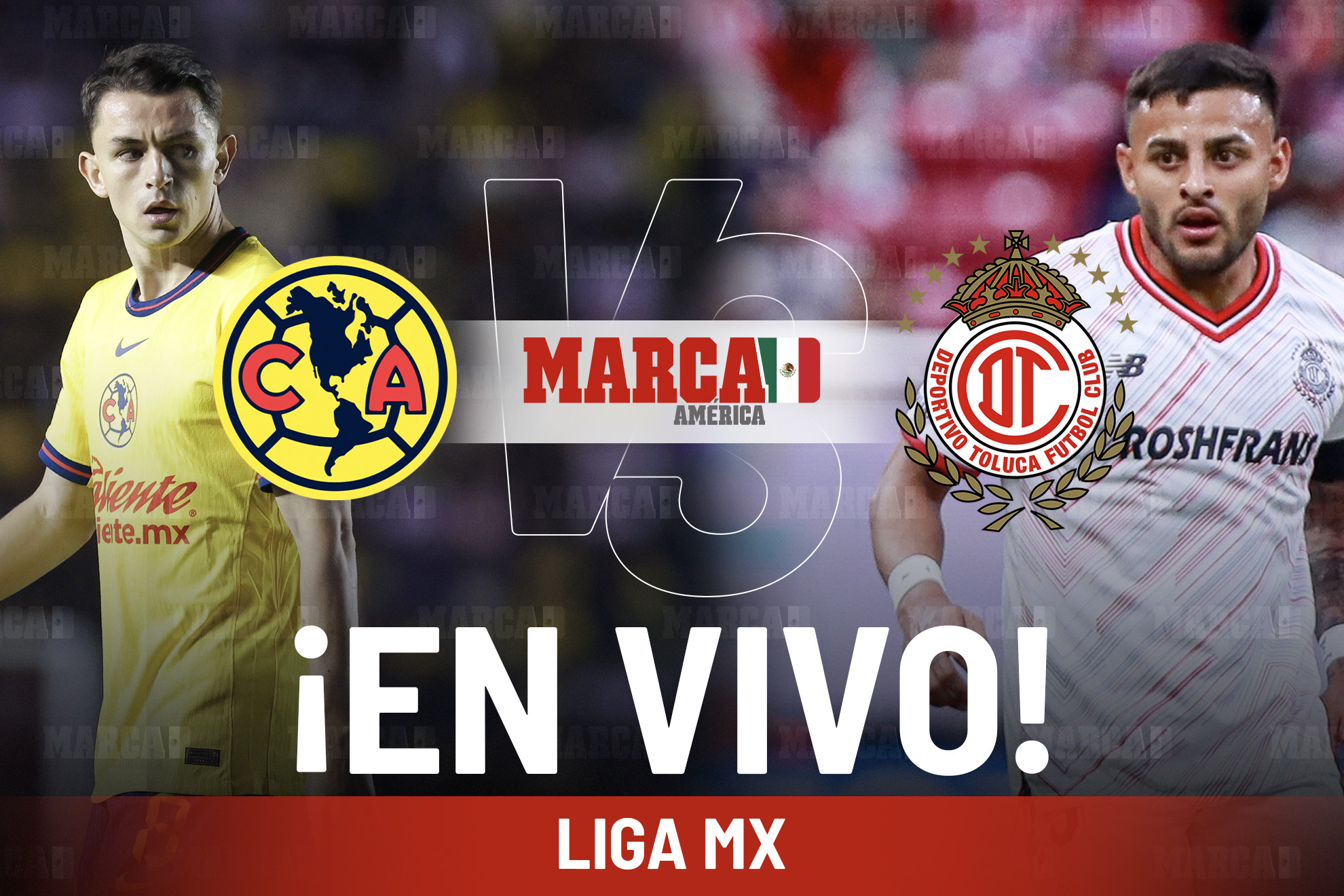 América vs Toluca EN VIVO Online. Cuartos Ida hoy - Liga MX 2024: 1-0, gol de Rodrigo Aguirre