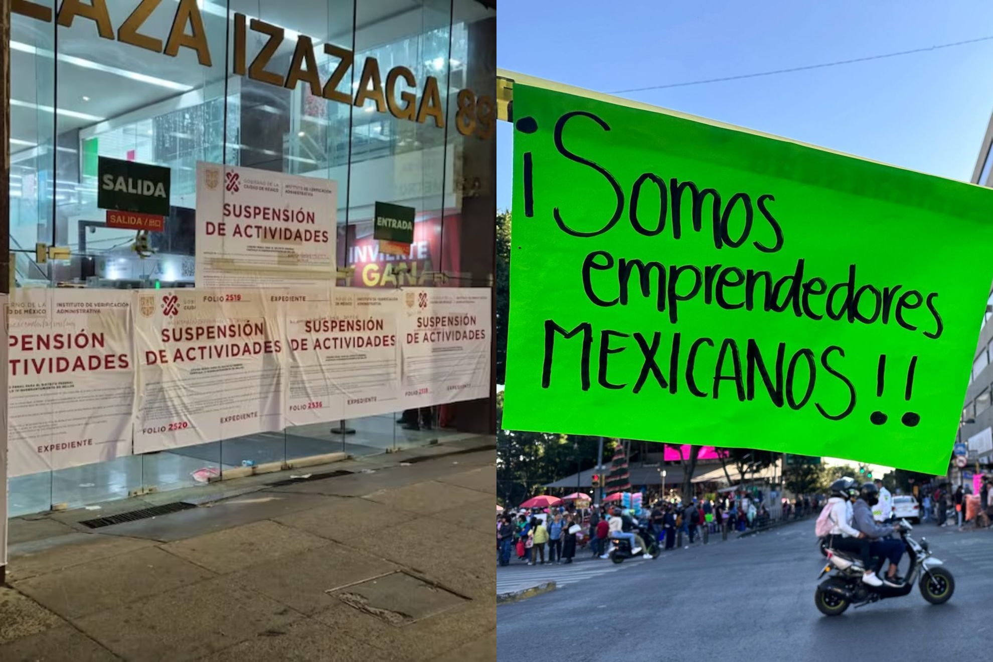 Caso Plaza Izazaga 89: Bloqueo de trabajadores vs policías; exigen reapertura | MARCA México