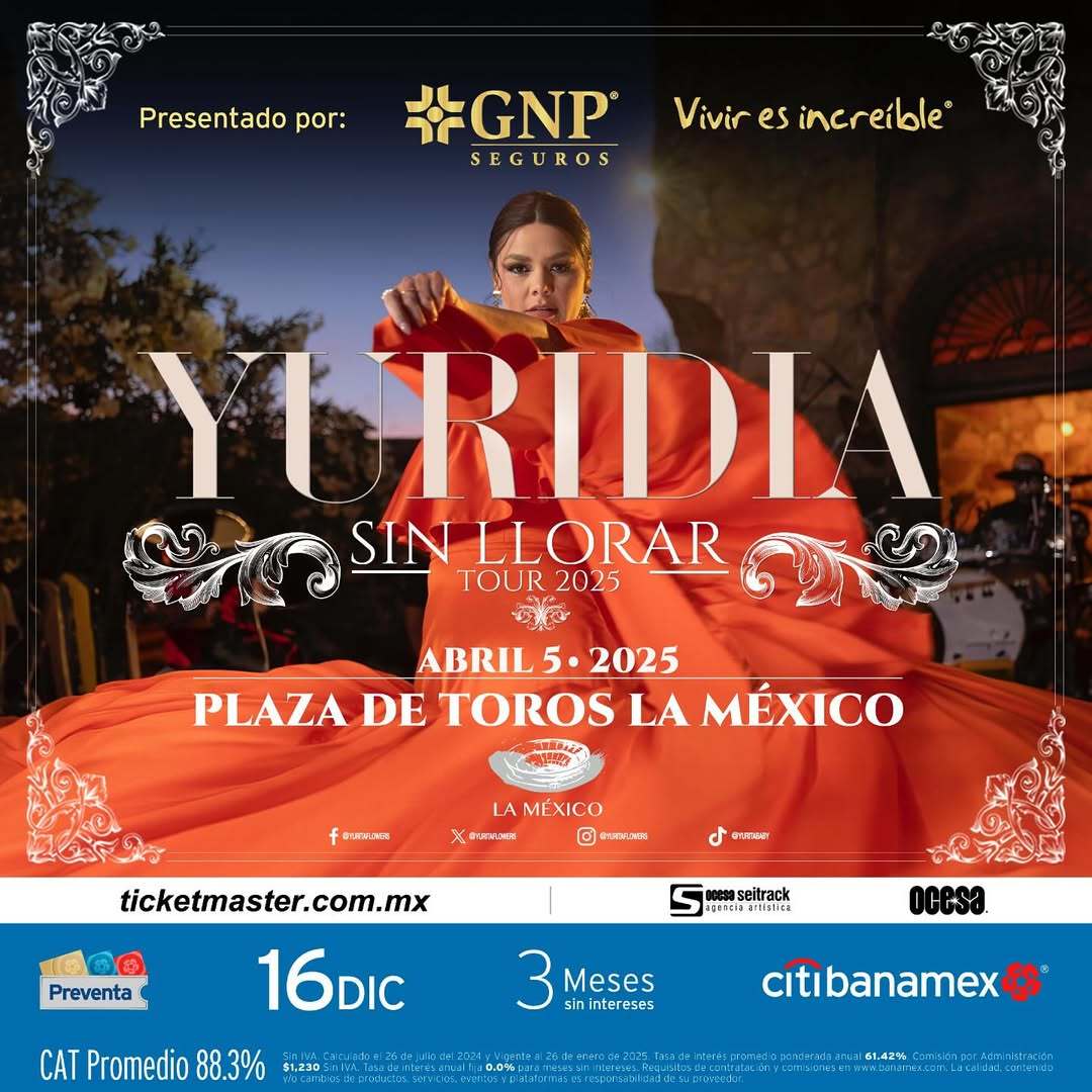 Yuridia ofrecerá conciertos en la Plaza de Toros; precio de boletos y cuándo es la venta | MARCA ...