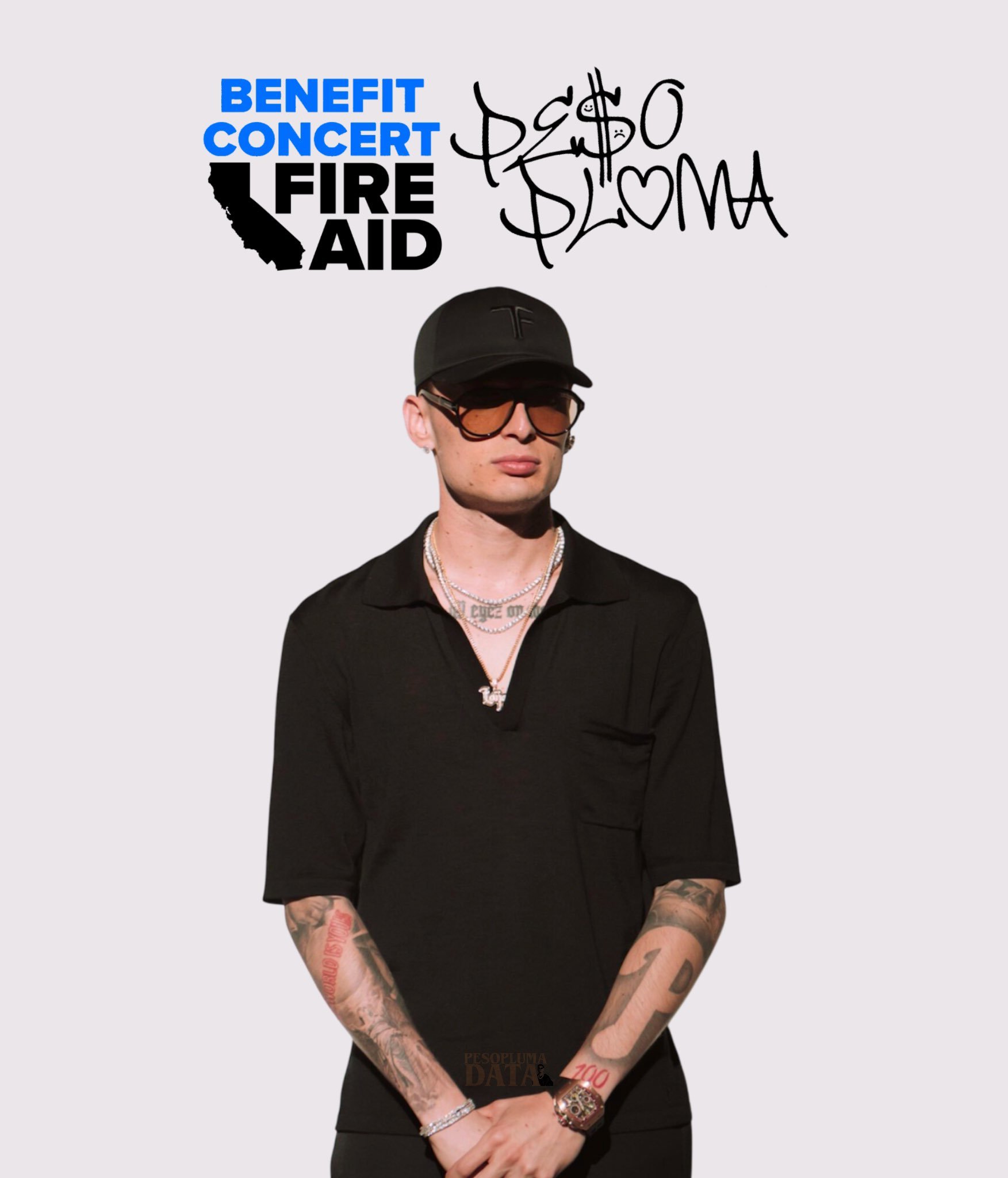 Peso Pluma se sumaría a Lady Gaga y Billie Eilish en concierto FireAid por incendios en ...