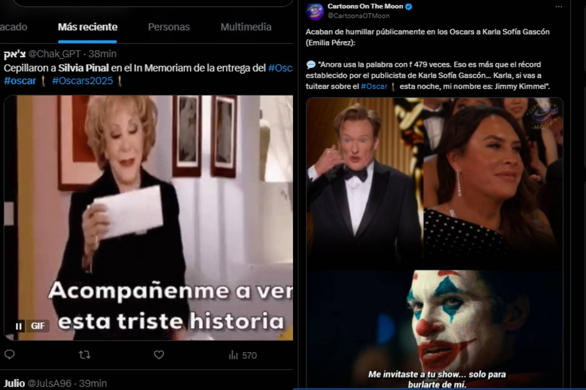 No todo son Ganadores en los Oscars 2025, también hay MEMES con Silvia ...