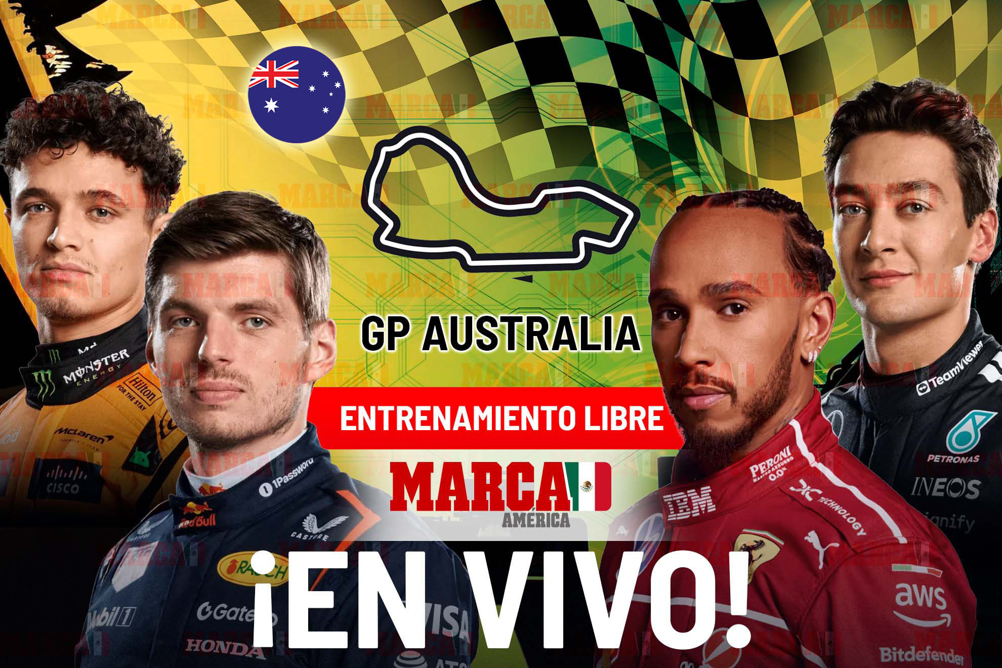 F1 GP Australia 2025 EN VIVO hoy. Prácticas Libres 1 y 2: Sigue toda la acción de la F1