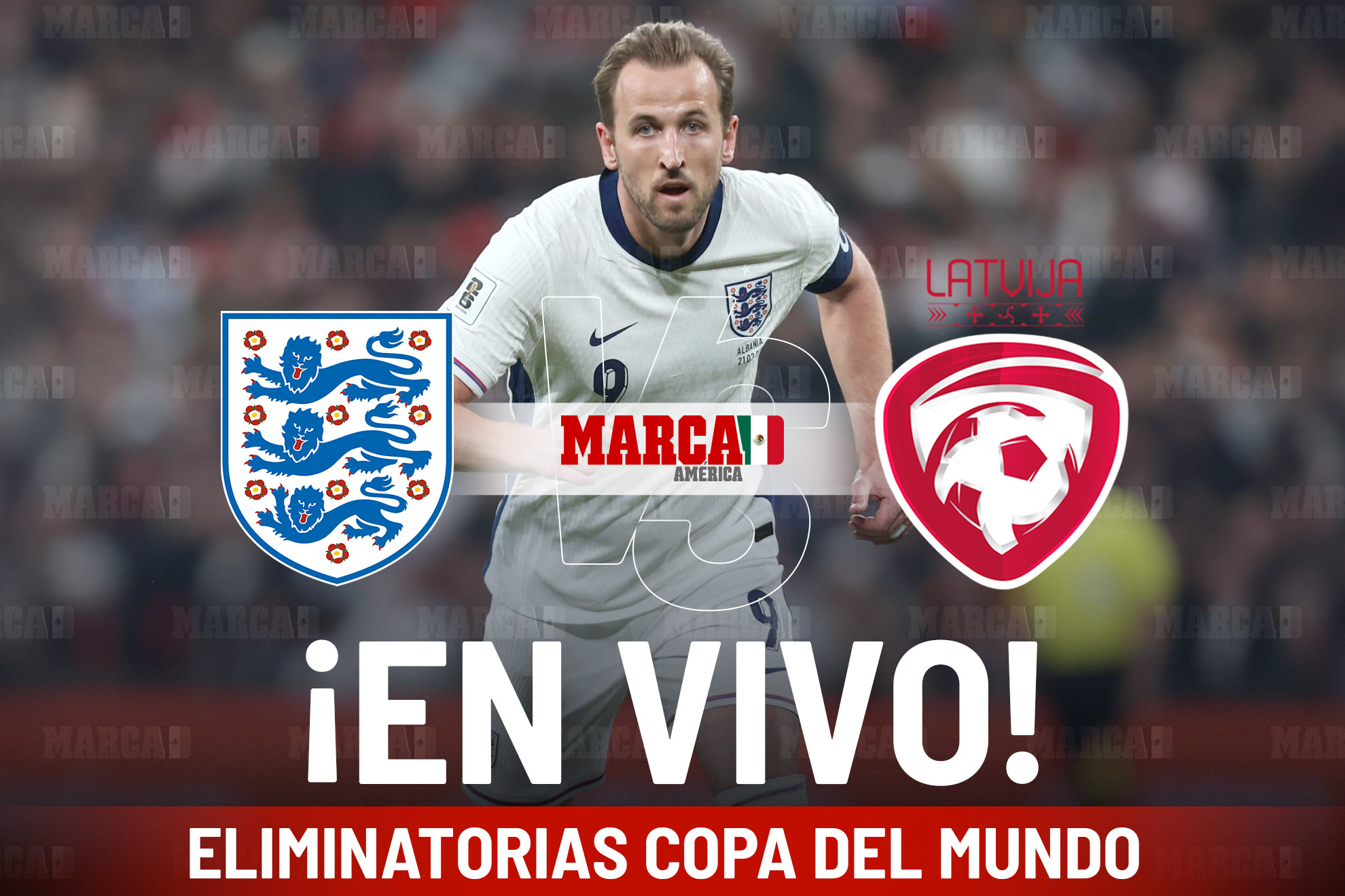 Inglaterra vs Letonia EN VIVO Online. Partido de Eliminatorias para el ...