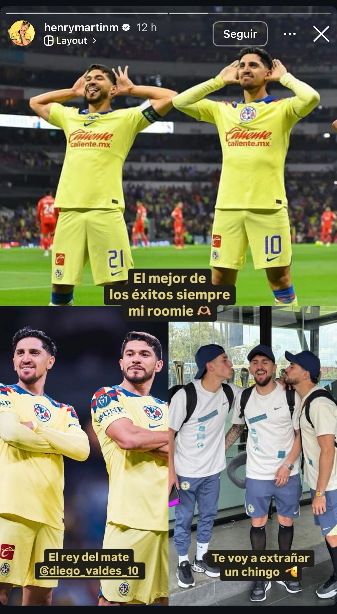 Liga MX 2025: Henry Martín se despide de su "roomie" Diego Valdés, que ...